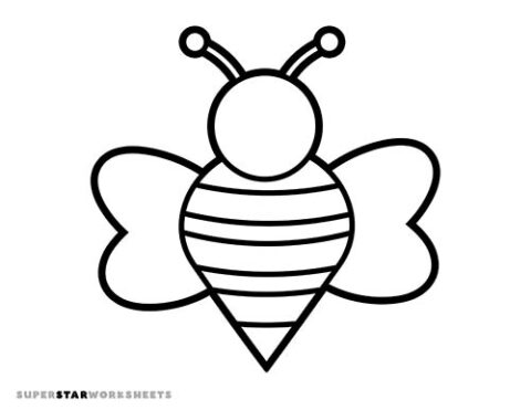 Bee Template (Free Printables) - Superstar Worksheets