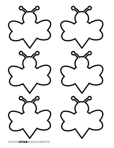 Bee Template (Free Printables) - Superstar Worksheets