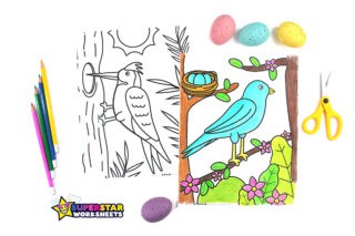 Bird Template (Free Printables) - Superstar Worksheets