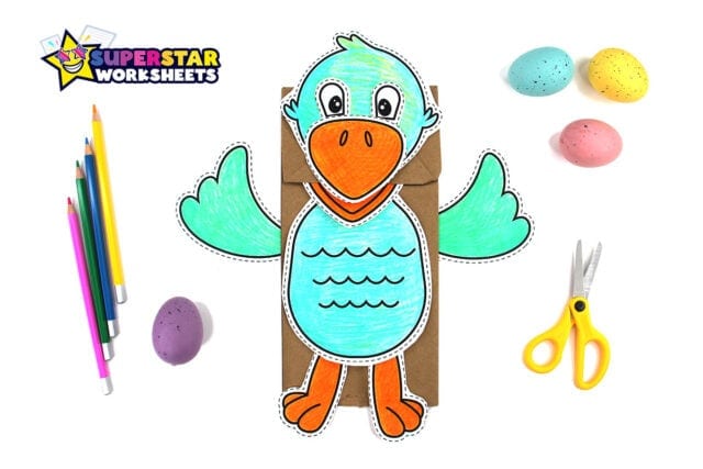 Bird Template (Free Printables) - Superstar Worksheets