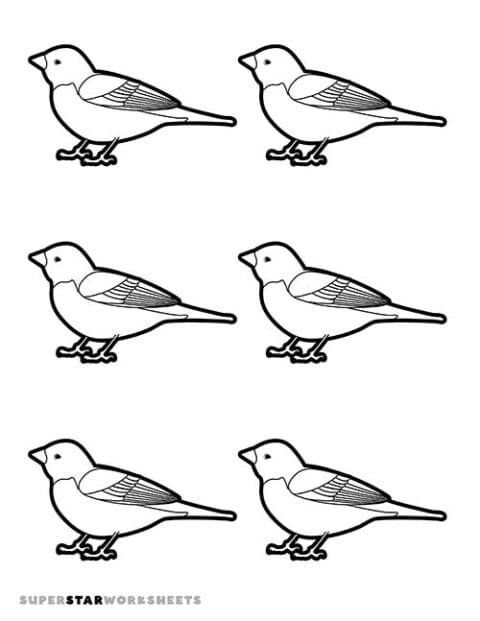 Bird Template (Free Printables) - Superstar Worksheets