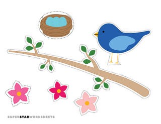 Bird Template (Free Printables) - Superstar Worksheets