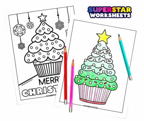 Merry Christmas Coloring Pages (Free Printables) - Superstar Worksheets
