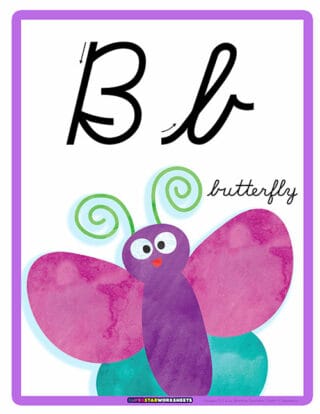 Cursive Alphabet Charts - Superstar Worksheets