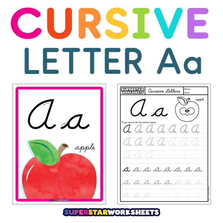 Cursive Alphabet - Superstar Worksheets