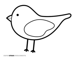 Bird Template (Free Printables) - Superstar Worksheets