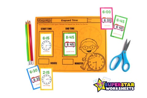 Elapsed Time Worksheets - Superstar Worksheets
