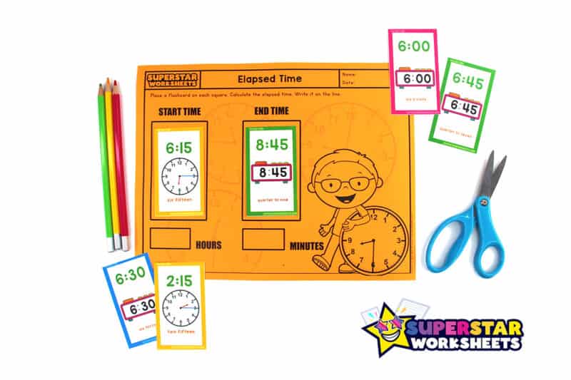 Elapsed Time Worksheets - Superstar Worksheets