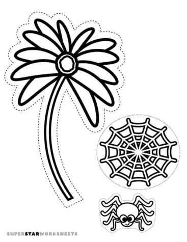 Spider Template (Free Printables) - Superstar Worksheets