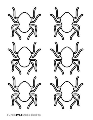Spider Template (Free Printables) - Superstar Worksheets
