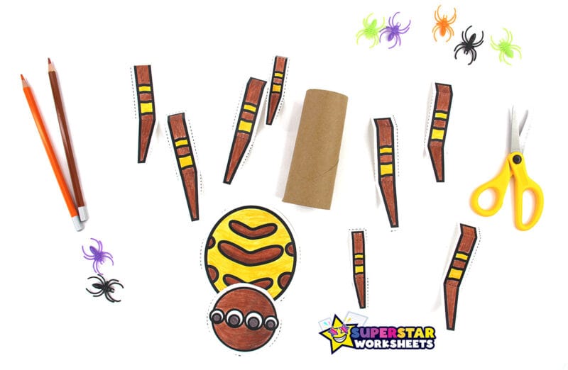 Spider Template (Free Printables) - Superstar Worksheets