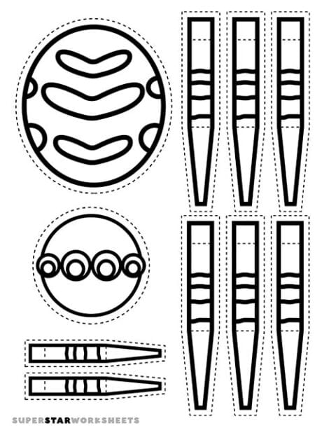 Spider Template (Free Printables) - Superstar Worksheets