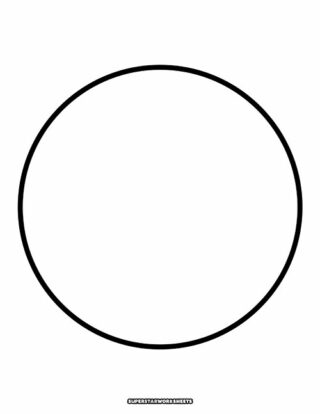 Circle Template (Free Printables) - Superstar Worksheets