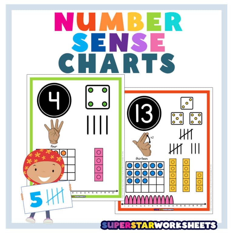 Number Sense Charts - Superstar Worksheets