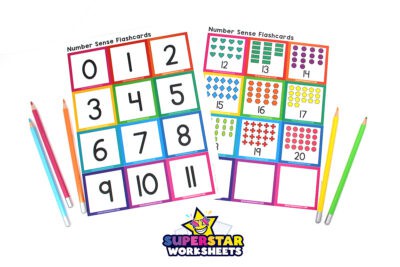 Number Sense Flashcards - Superstar Worksheets