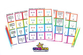 Number Sense Flashcards - Superstar Worksheets