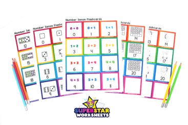 Number Sense Flashcards - Superstar Worksheets
