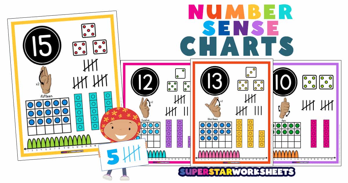Number Sense Charts - Superstar Worksheets