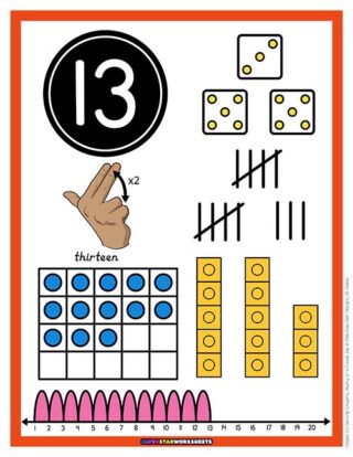 Number Sense Charts - Superstar Worksheets