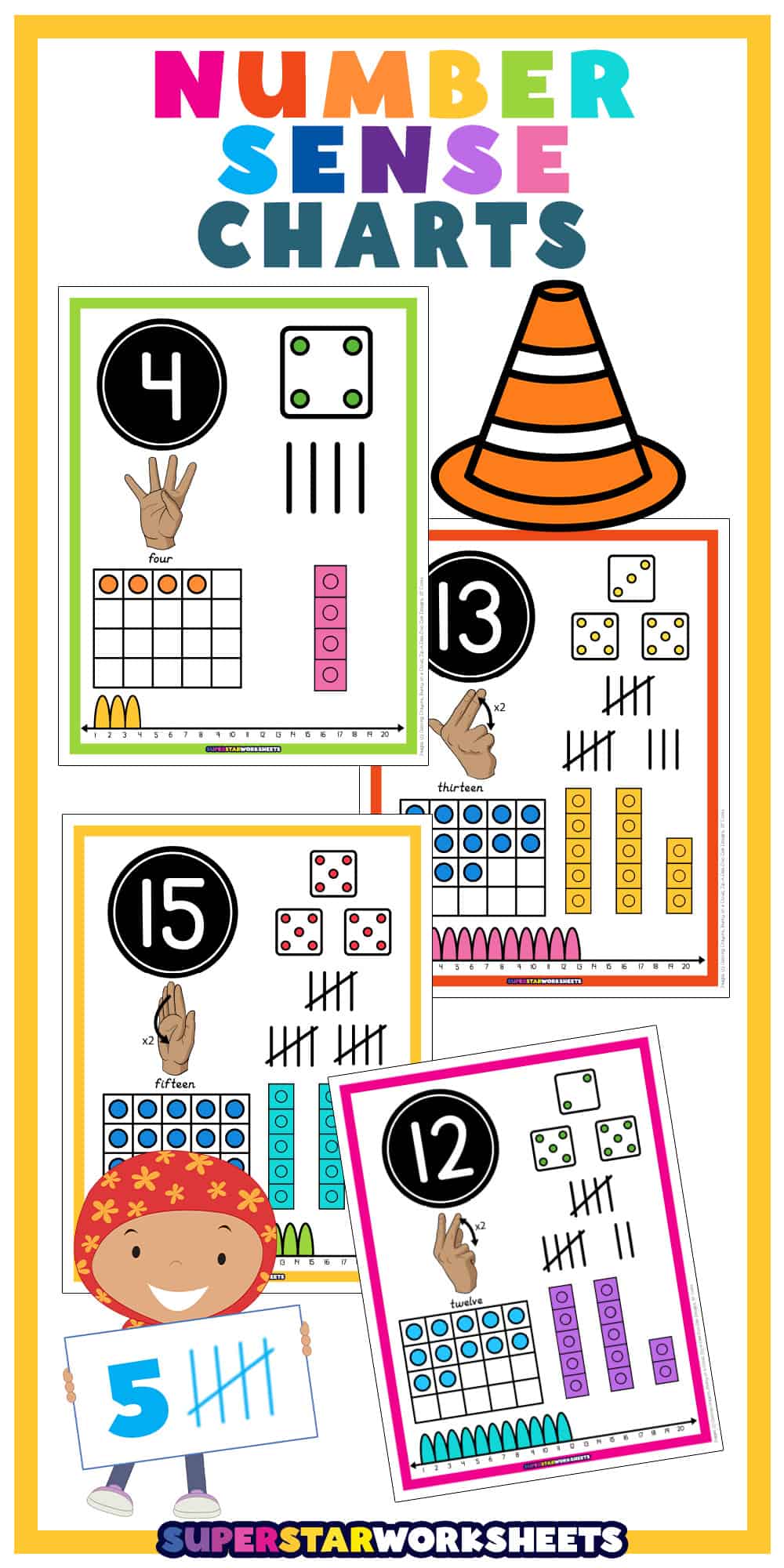 Number Sense Charts - Superstar Worksheets