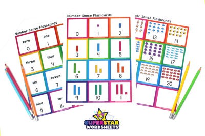Number Sense Flashcards - Superstar Worksheets