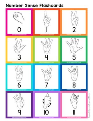 Number Sense Flashcards - Superstar Worksheets