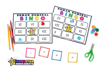 Roman Numeral BINGO - Superstar Worksheets