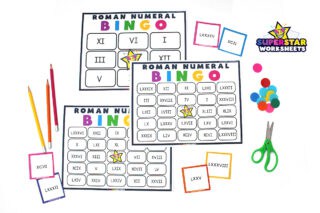 Roman Numeral BINGO - Superstar Worksheets