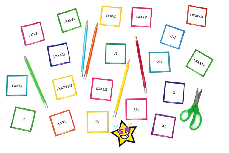 Roman Numerals Flashcards - Superstar Worksheets