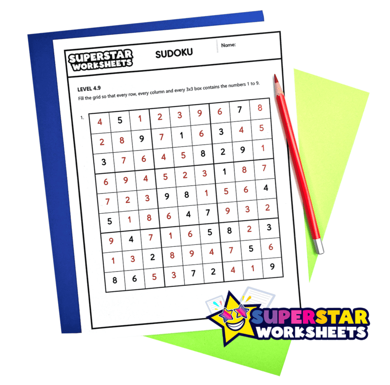 Sudoku Puzzles for Kids (Free Printables) - Superstar Worksheets