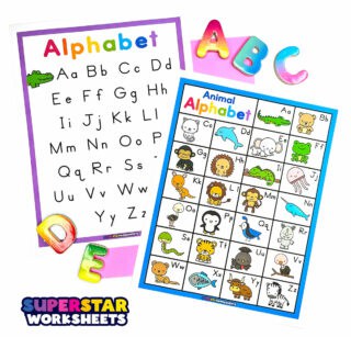ABC Alphabet Charts - Superstar Worksheets