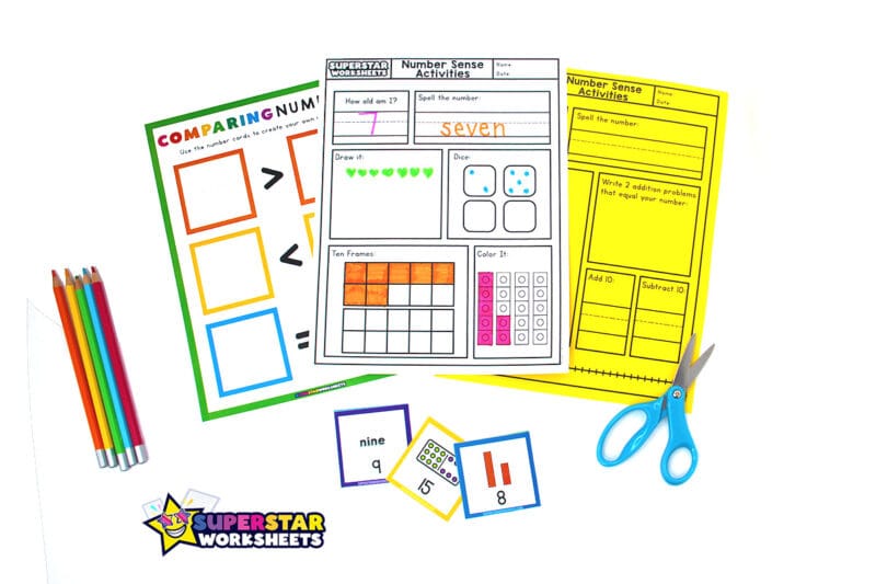 Number Sense - Superstar Worksheets