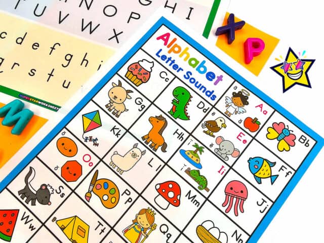 ABC Alphabet Charts - Superstar Worksheets