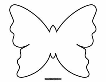 Butterfly Templates (Free Printables) - Superstar Worksheets