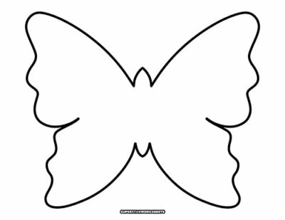 Butterfly Templates (Free Printables) - Superstar Worksheets