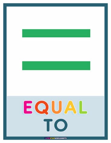 Greater Than Sign & Less Than Sign - Superstar Worksheets