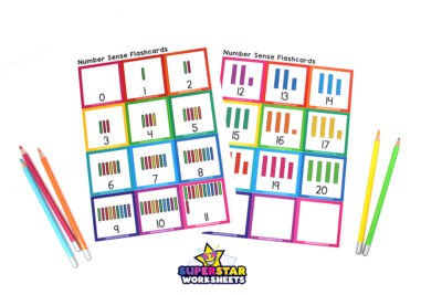 Number Sense Flashcards - Superstar Worksheets