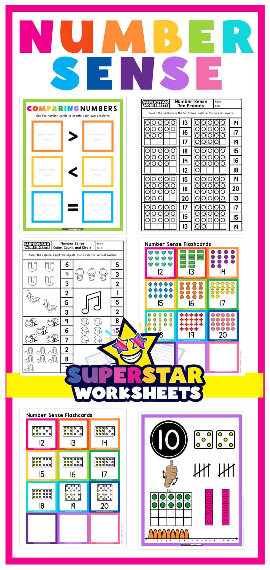 Number Sense - Superstar Worksheets