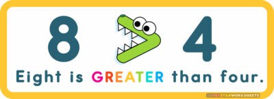 Greater Than Sign & Less Than Sign - Superstar Worksheets