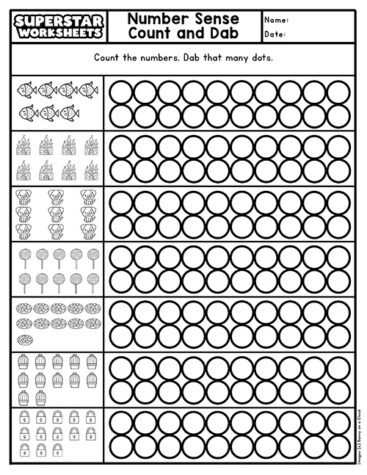 Number Sense Worksheets - Superstar Worksheets