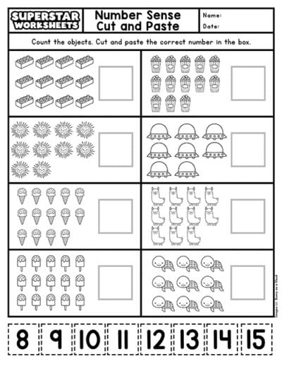 Number Sense Worksheets - Superstar Worksheets