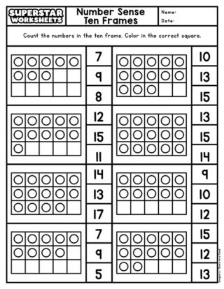 Number Sense Worksheets - Superstar Worksheets