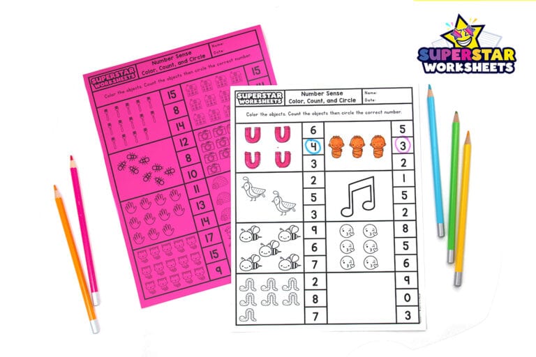 Number Sense Worksheets - Superstar Worksheets