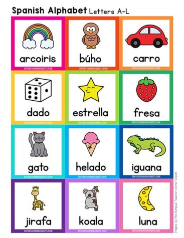 Spanish Alphabet Worksheets - Superstar Worksheets