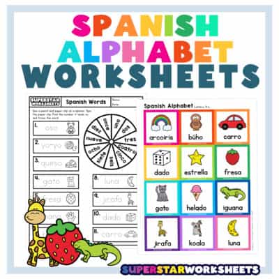 Spanish Alphabet Worksheets - Superstar Worksheets