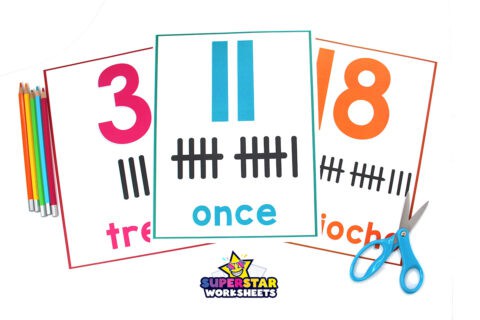 Spanish Numbers - Superstar Worksheets