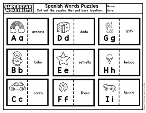 Spanish Alphabet Worksheets - Superstar Worksheets