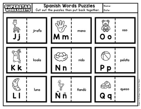 Spanish Alphabet Worksheets - Superstar Worksheets