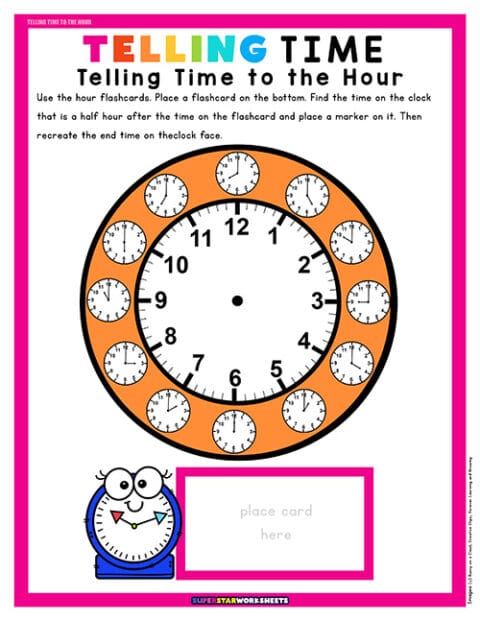 Telling Time Games - Superstar Worksheets