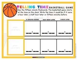 Telling Time Games - Superstar Worksheets